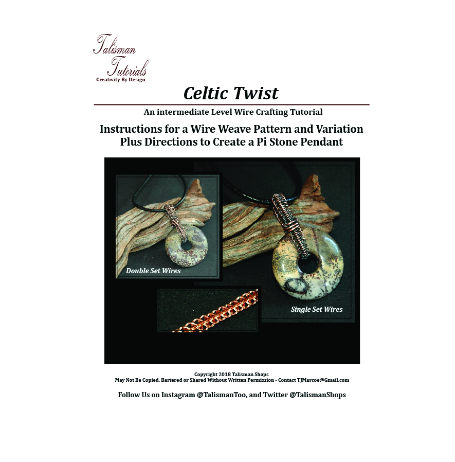 Tutorial: Celtic Twist – Wire Weaving Pattern & Pi Stone Pendant Design ...